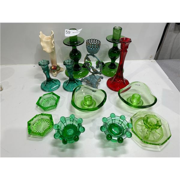 Assorted Candle Holder Beck Auctions Inc