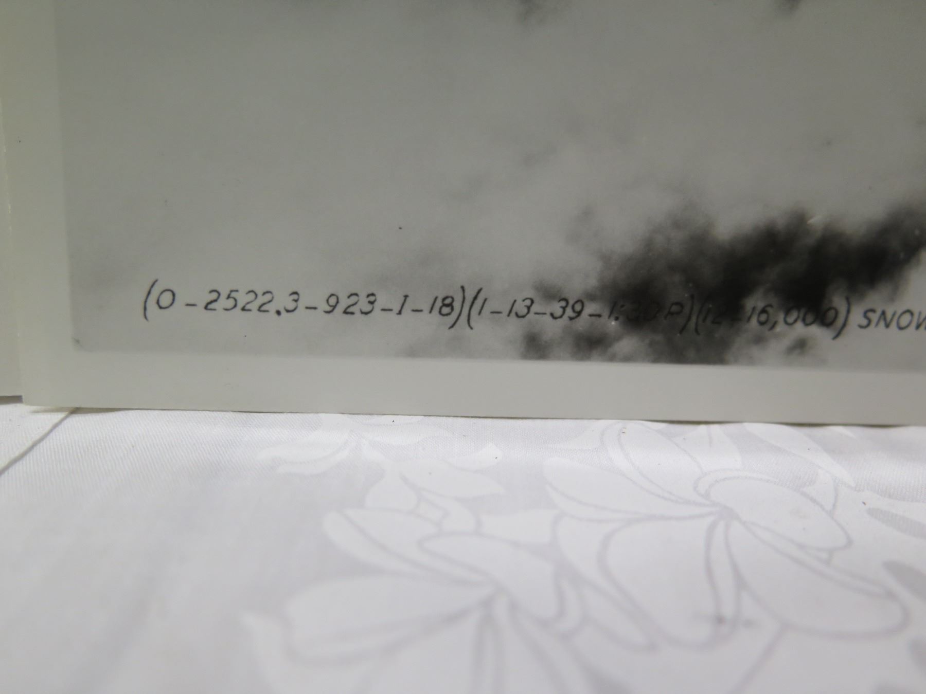 Original Aerial Photograph 6/13/1939 Snow Capped Mauna Kea & Mauna Loa ...