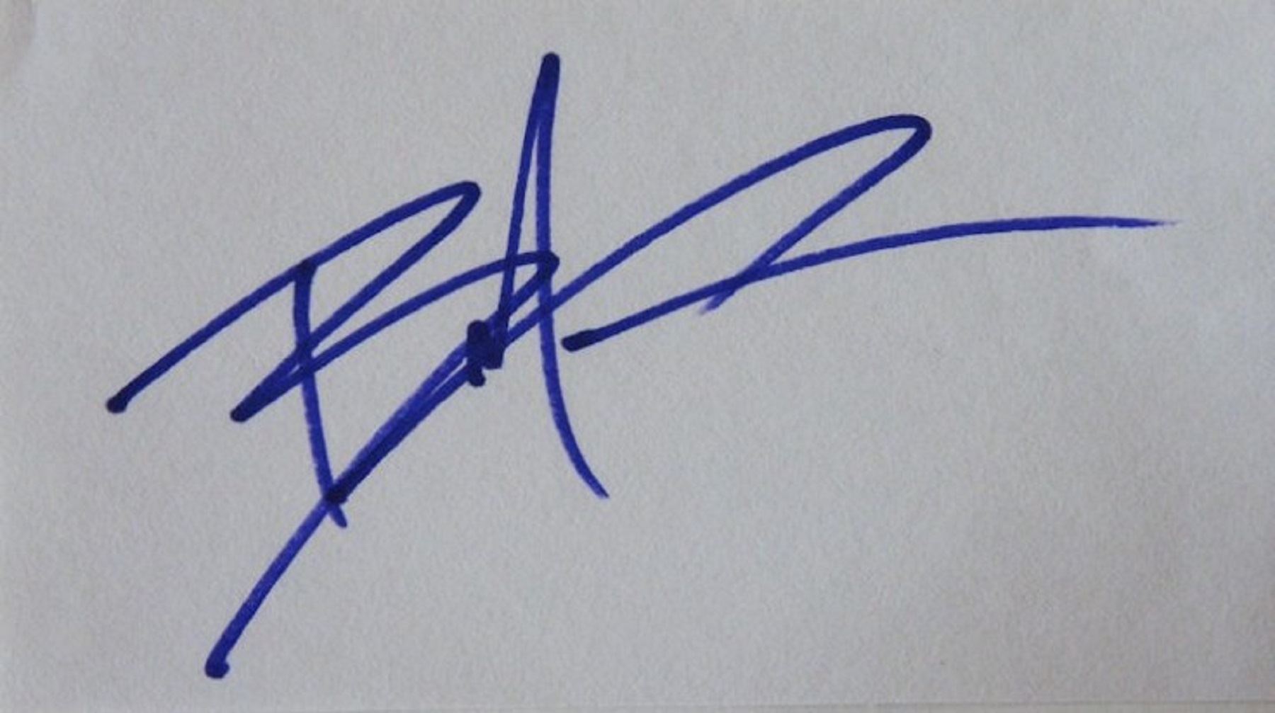 Brandon Lee signature slip