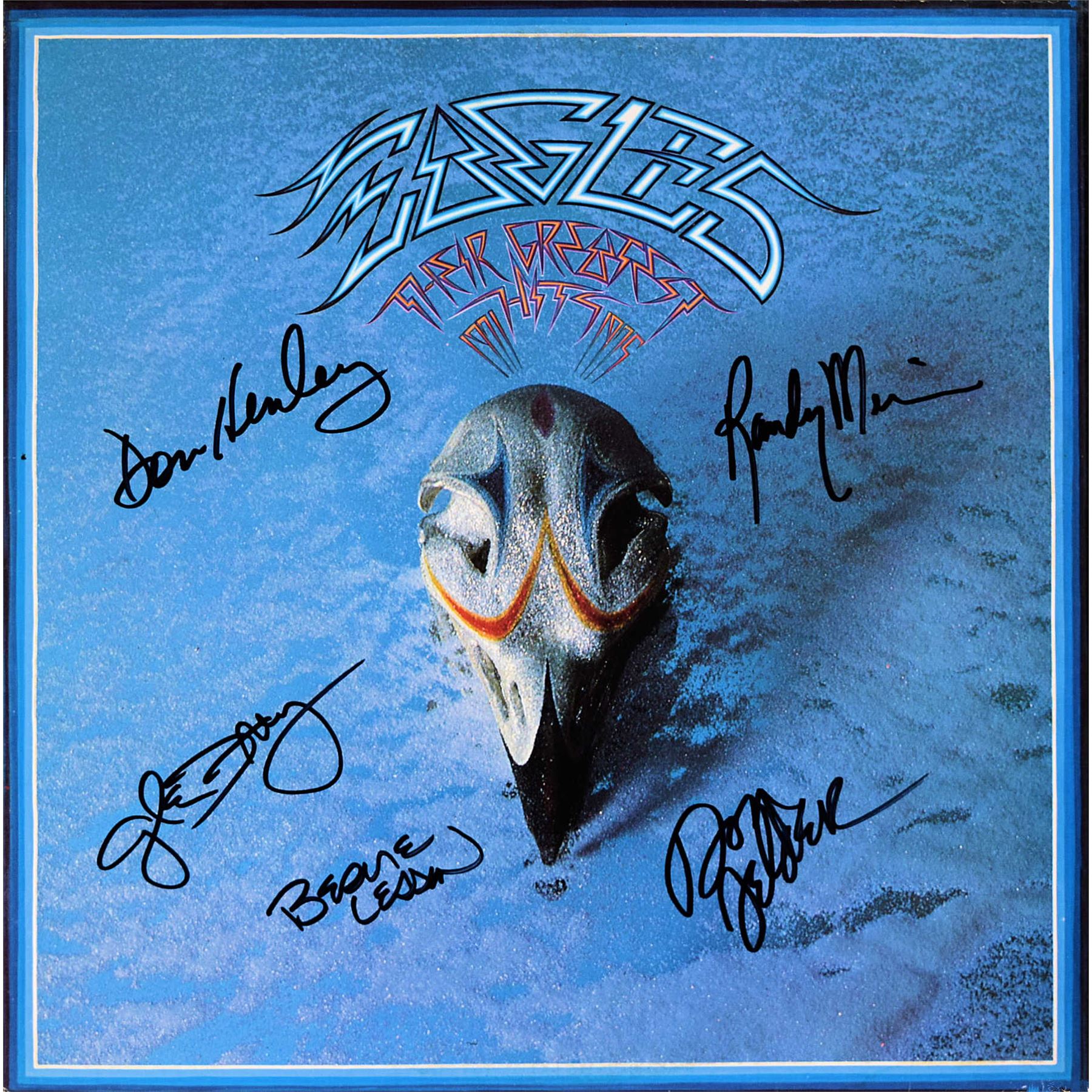 Eagles Their Greatest Hits 1971-1975 signed album
