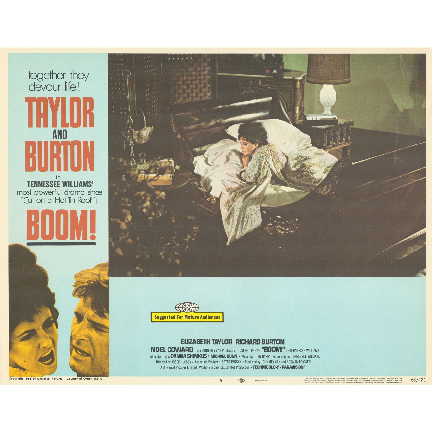 Boom! 1968 original vintage lobby card