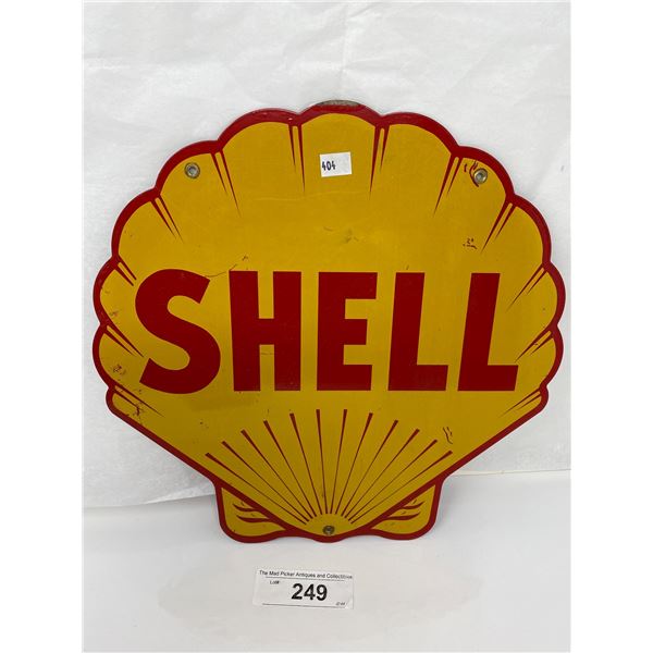 Reproduction Metal Shell Clam Sign
