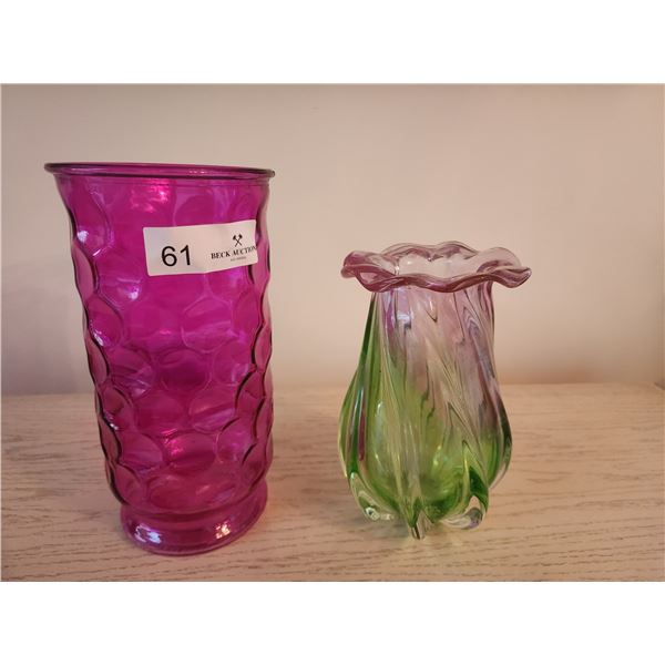 Glass Vases Set 10t Beck Auctions Inc