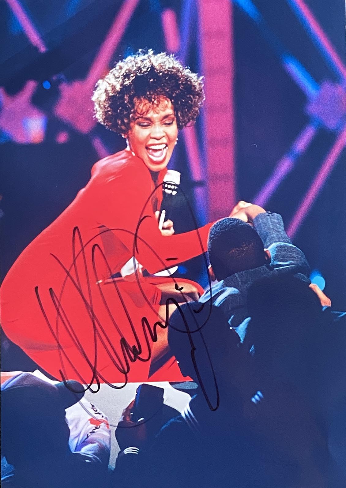 Whitney Houston signed photo