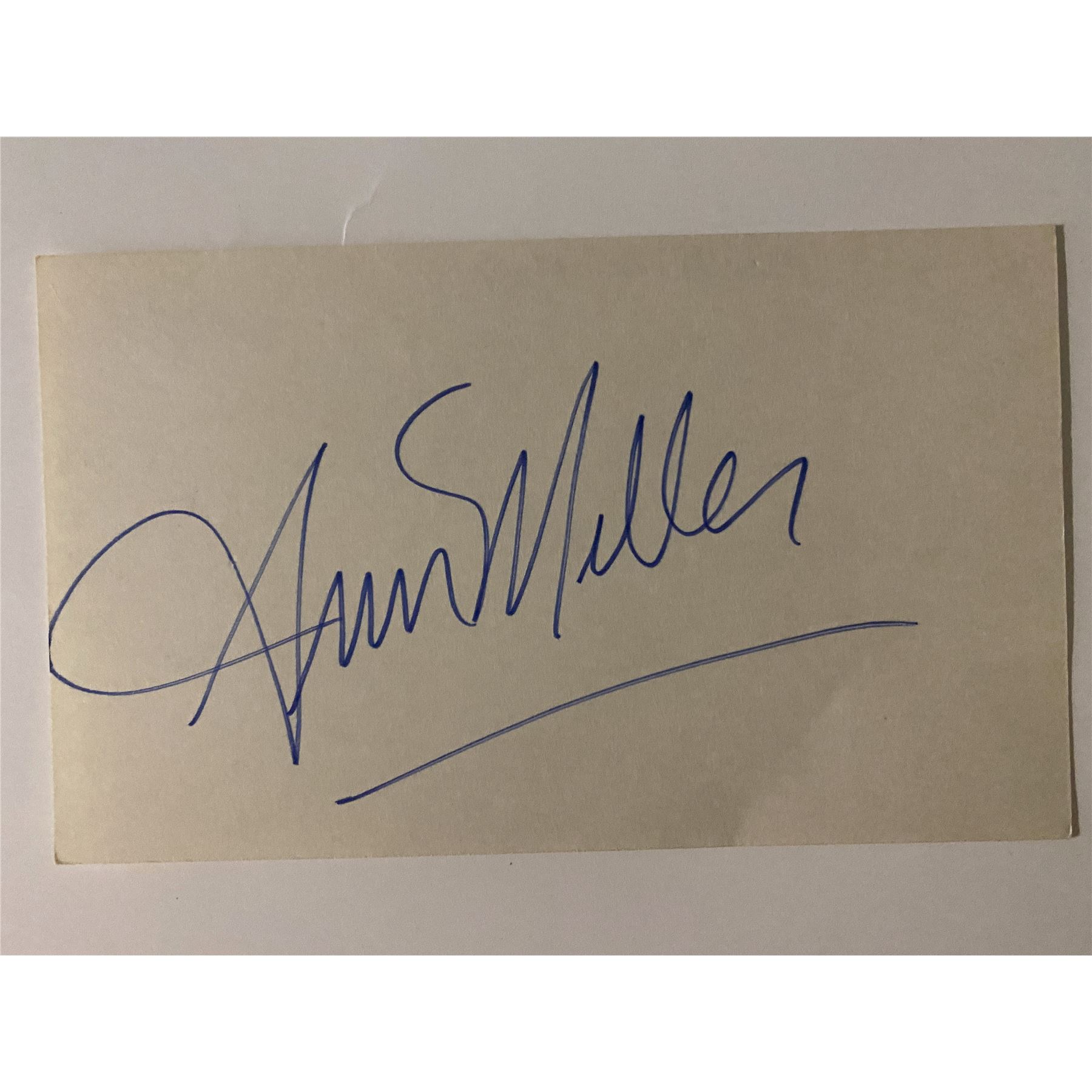 Ann Miller signature cut
