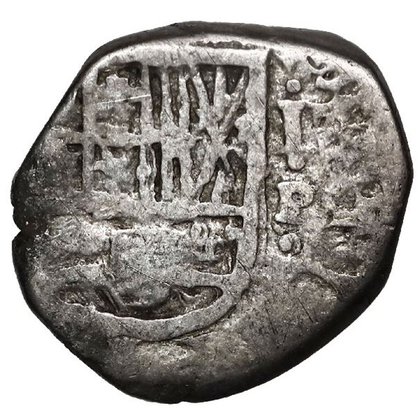 Bogota Colombia Cob 1 Real Philip Iv Assayer P Below Denomination I To Right Mintmark Not Visib