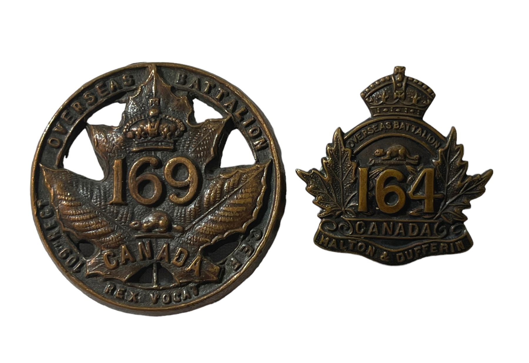 WW1 169th Battalion Cap Badge