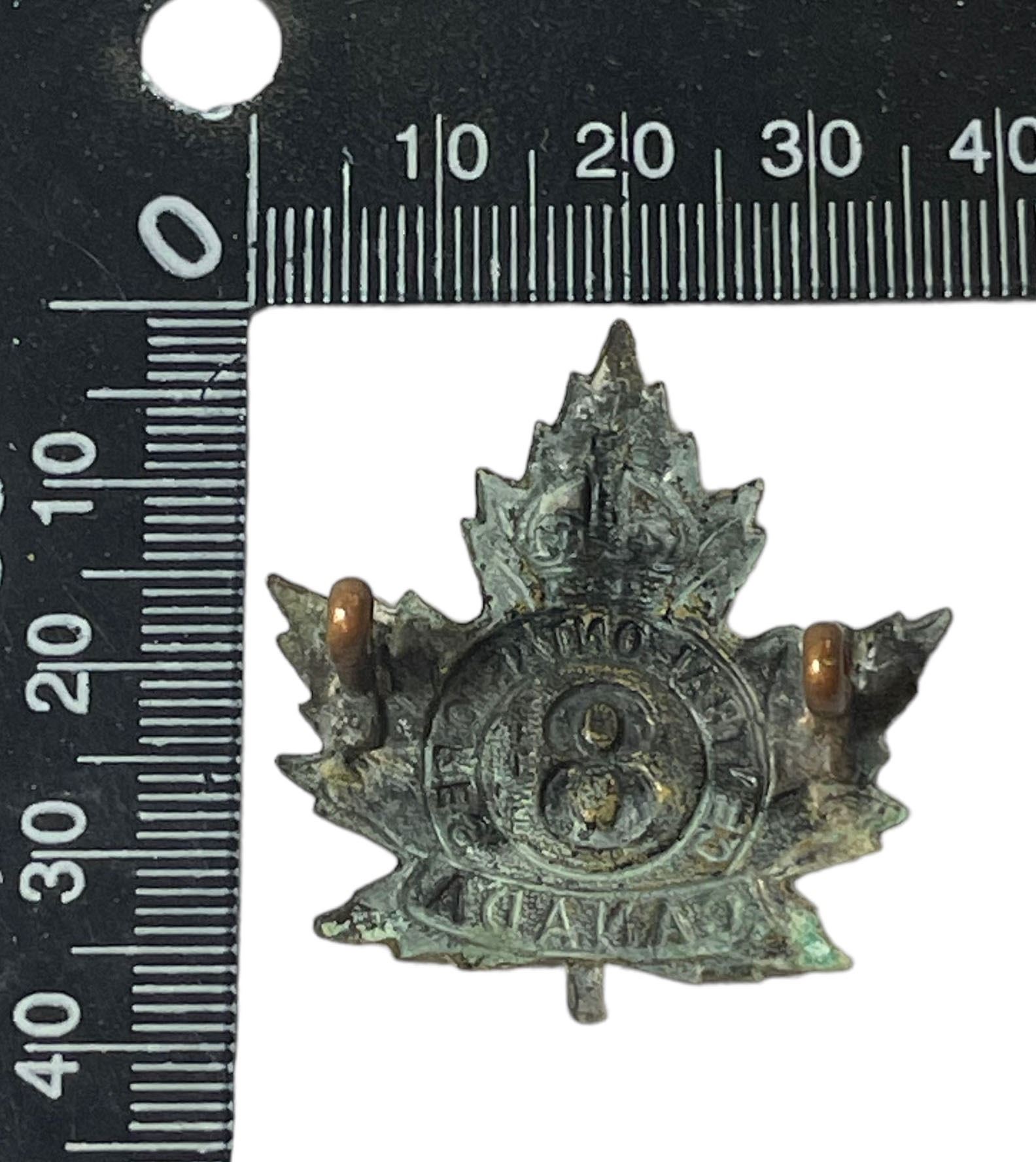 WW1 CEF 8th Central Ontario Reserve Cap Badge