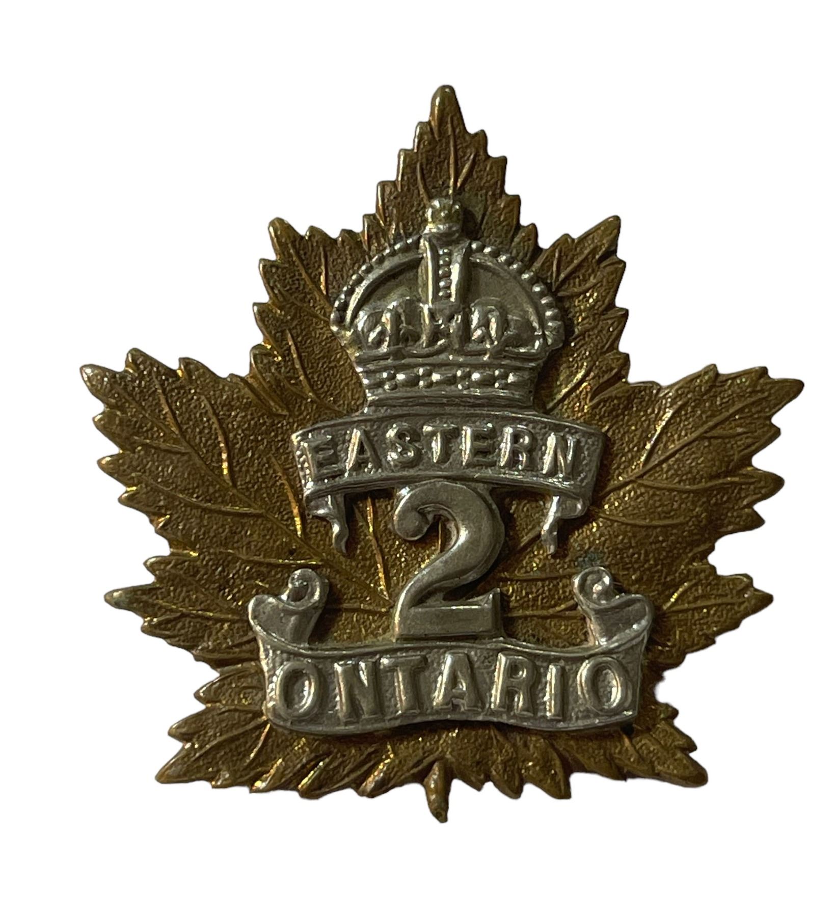 WW1 CEF 2nd Battalion Cap Badge