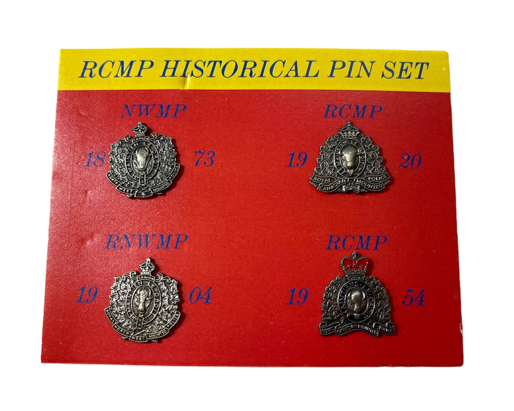 Set of 4, RCMP Lapel Pins