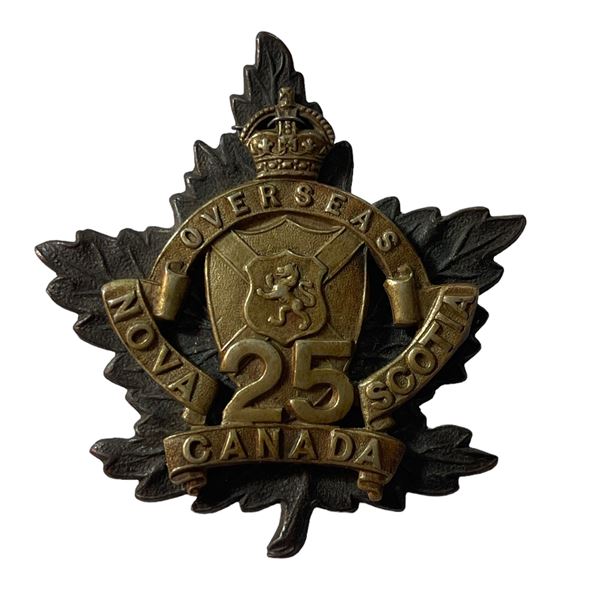 WW1 CEF 25th Battalion Cap Badge