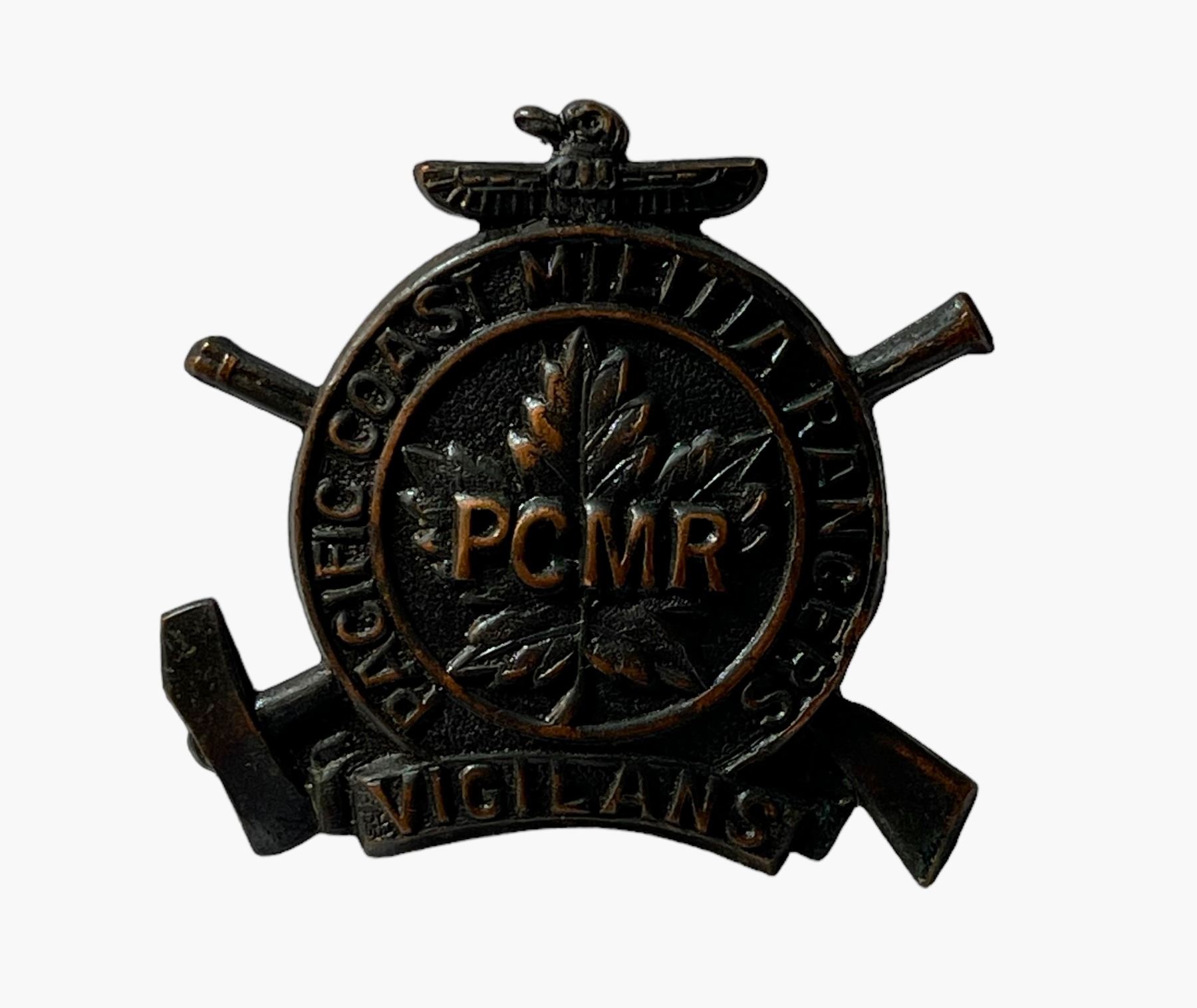 WW2 Pacific Coast Militia Rangers Cap Badge