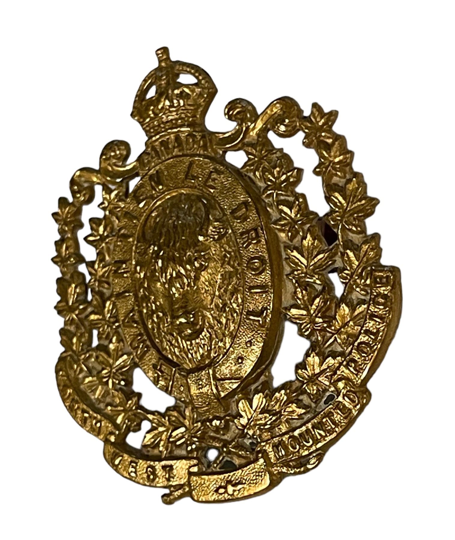 NWMP North West Mounted Police Cap Badge