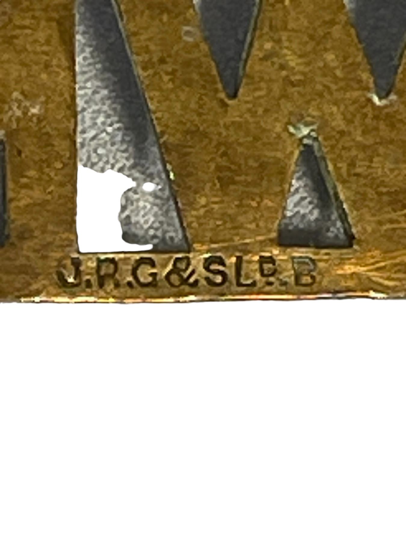 NWMP North West Mounted Police Shoulder Title Badge