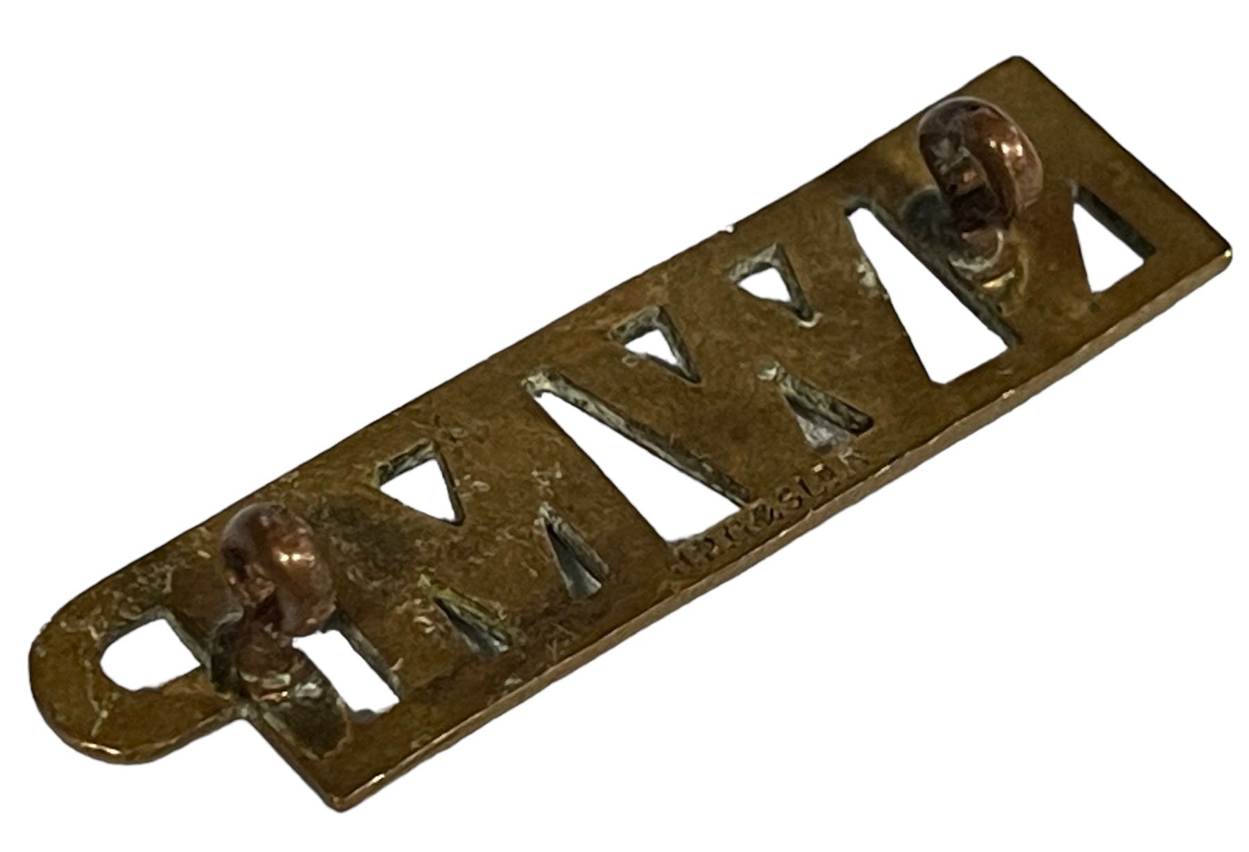 NWMP North West Mounted Police Shoulder Title Badge