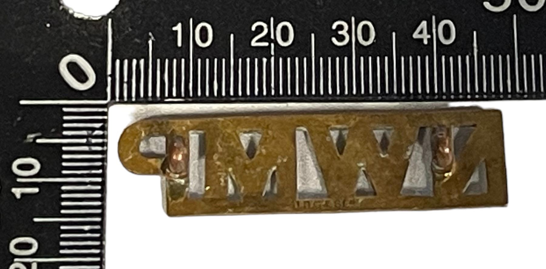 NWMP North West Mounted Police Shoulder Title Badge