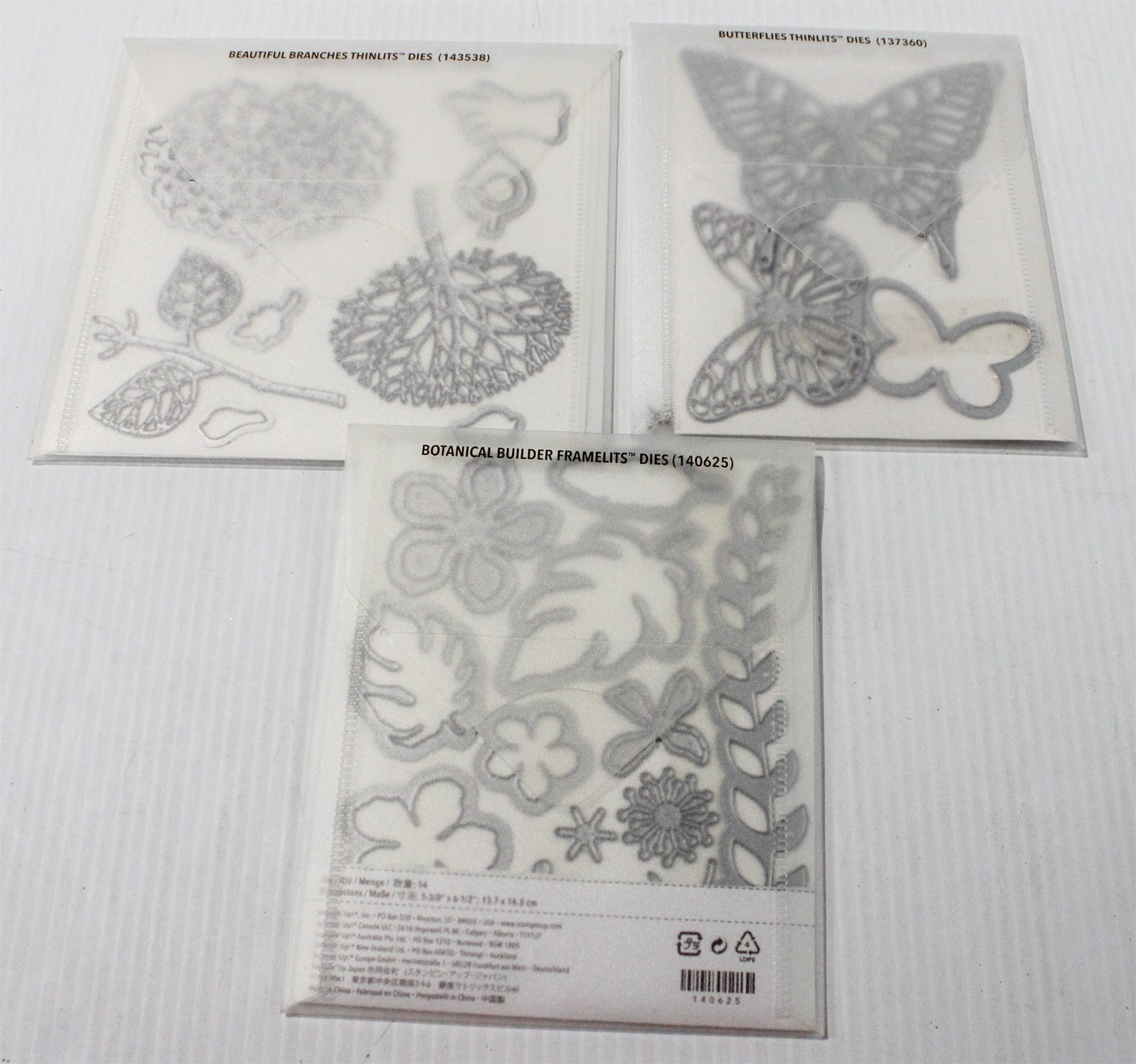 3 STAMPIN' UP! BIG SHOT SIZZIX DIES
