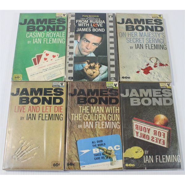 LOT OF ASSORT. VINTAGE JAMES BOND NOVELS