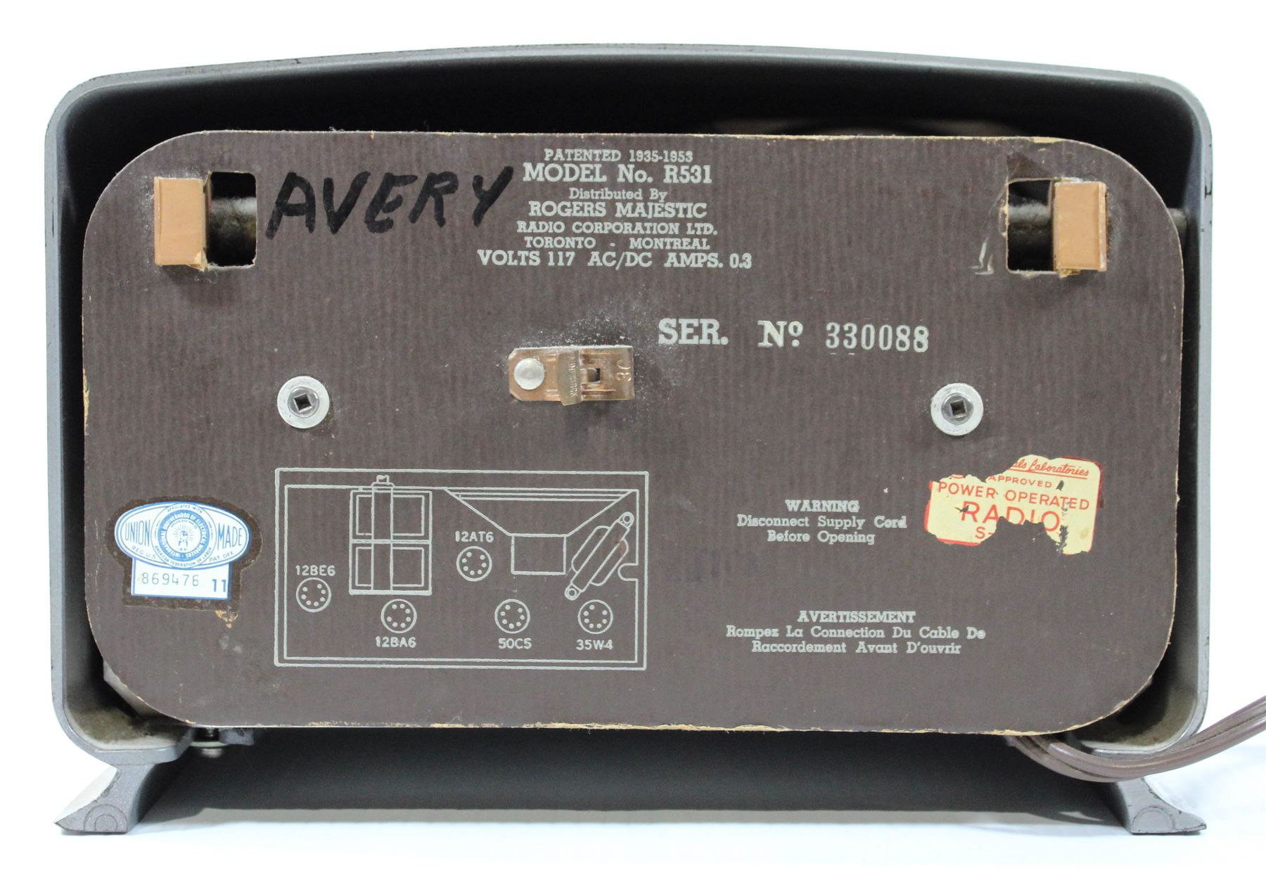 OLD ROGERS MAJESTIC RADIO