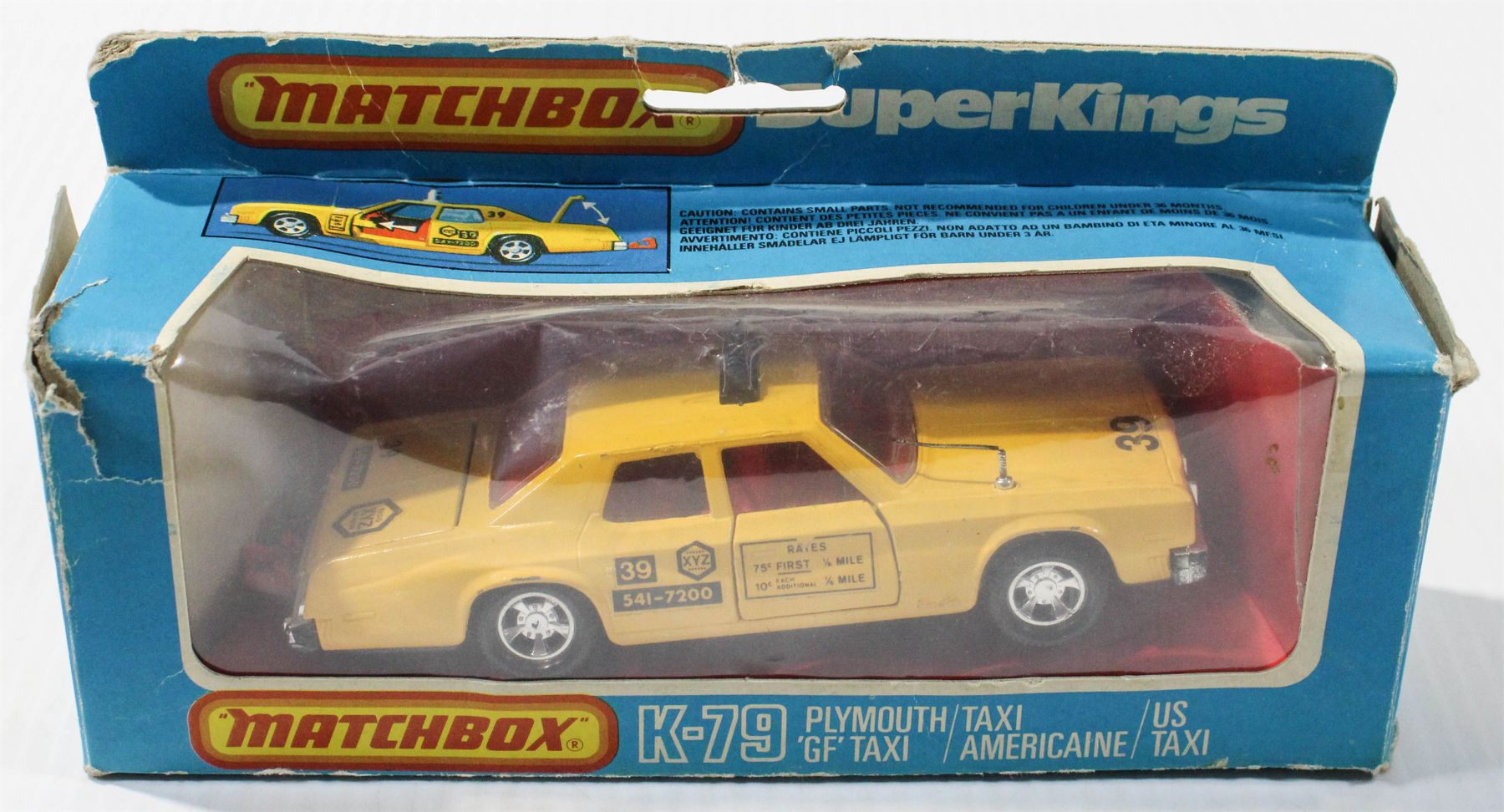 1981 MATCHBOX K-79 PLYMOUTH TAXI