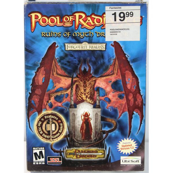 DnD FORGOTTEN REALMS POOL OF RADIANCE FOR PC - 2002