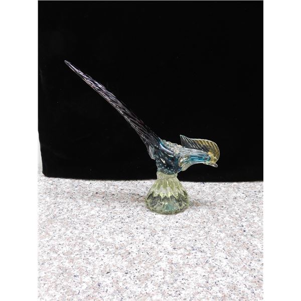 Roadrunner Art Glass Bird