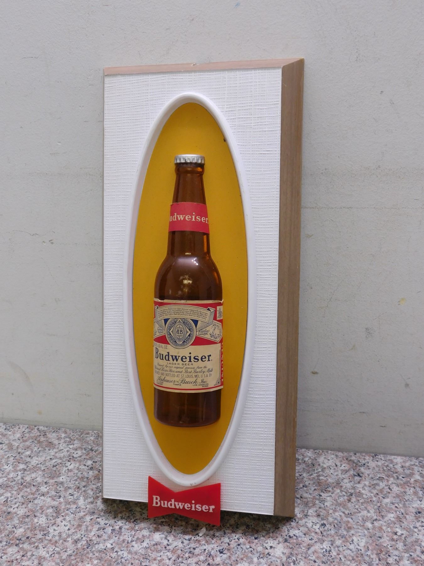 3D Budweiser Wall Hanging Man Cave Bar Decor