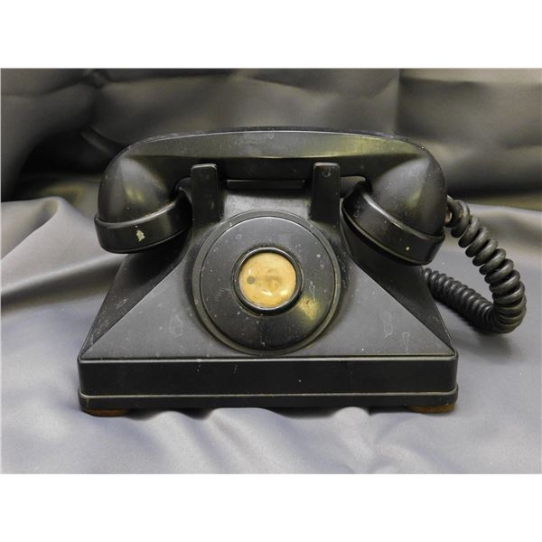 Northern Electric Patent 1925 Bakelite Black No Dial Telephone