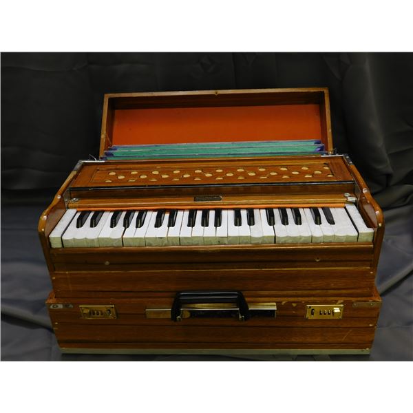 Harmonium Bharat Music House Instrument India Pakistan Wooden