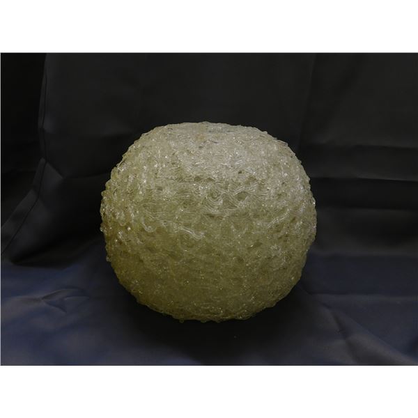 Spaghetti Lamp Shade Globe White Plastic Stringy MCM Decor *shade only*