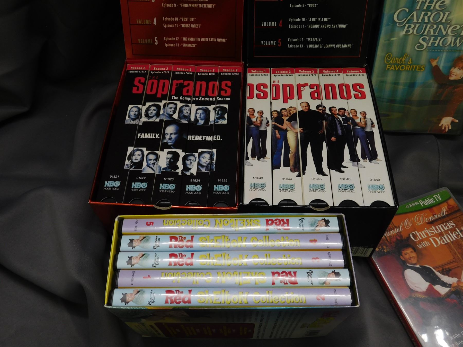 Lot of 11 DVD Box Sets and VHS Tapes The Sopranos First & Second Season ...