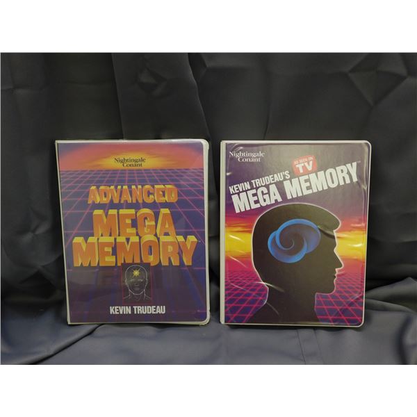 Lot of 2 Kevin Trudeau Mega Memory and Advanced Memory Courses Cassette ...