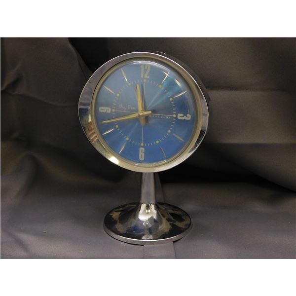Big Ben Chrome and Blue Space Age Desk Clock 1964 Westclox General Time ...