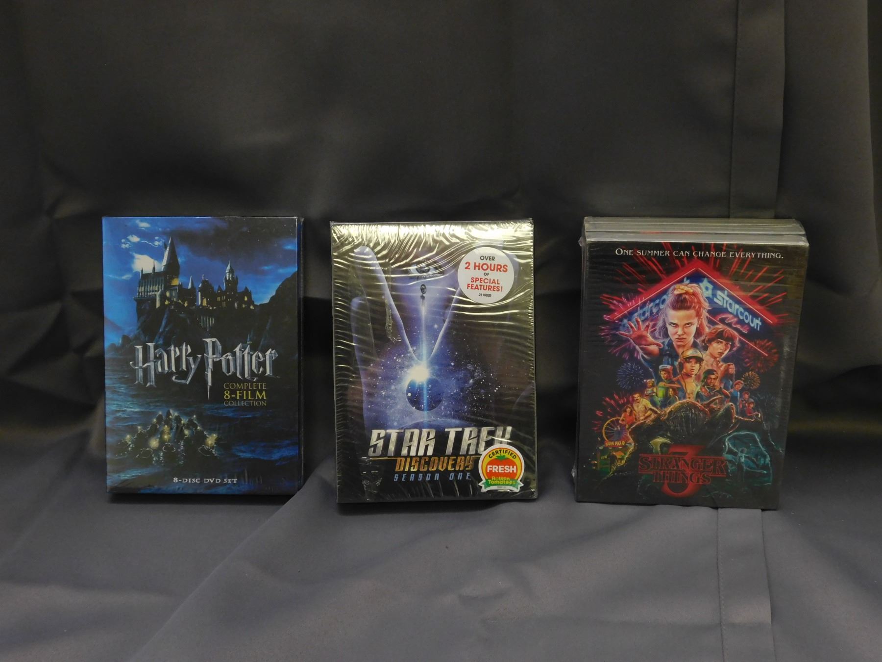 Lot of 3 Sealed DVD Box Sets Stranger Things 1-3, Star Trek Discovery ...