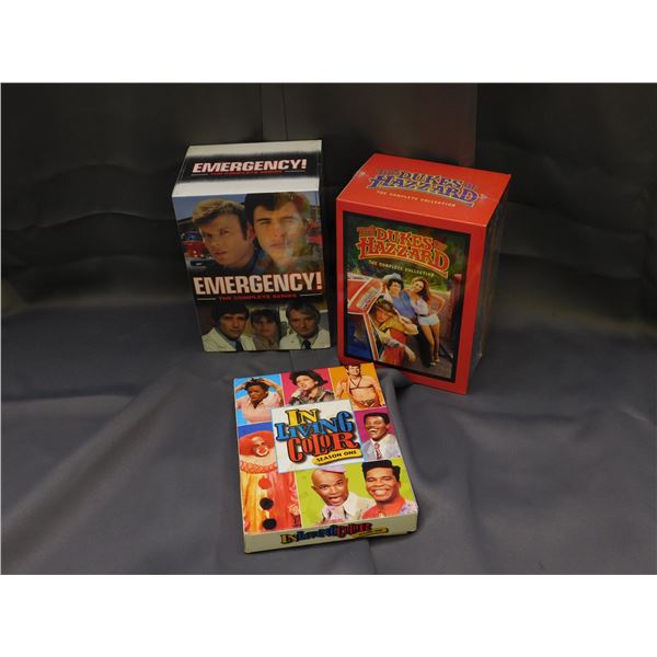 Lot of 3 In Living Colour, Dukes of Hazzard, EMERGENCY! DVD Box Sets TV ...