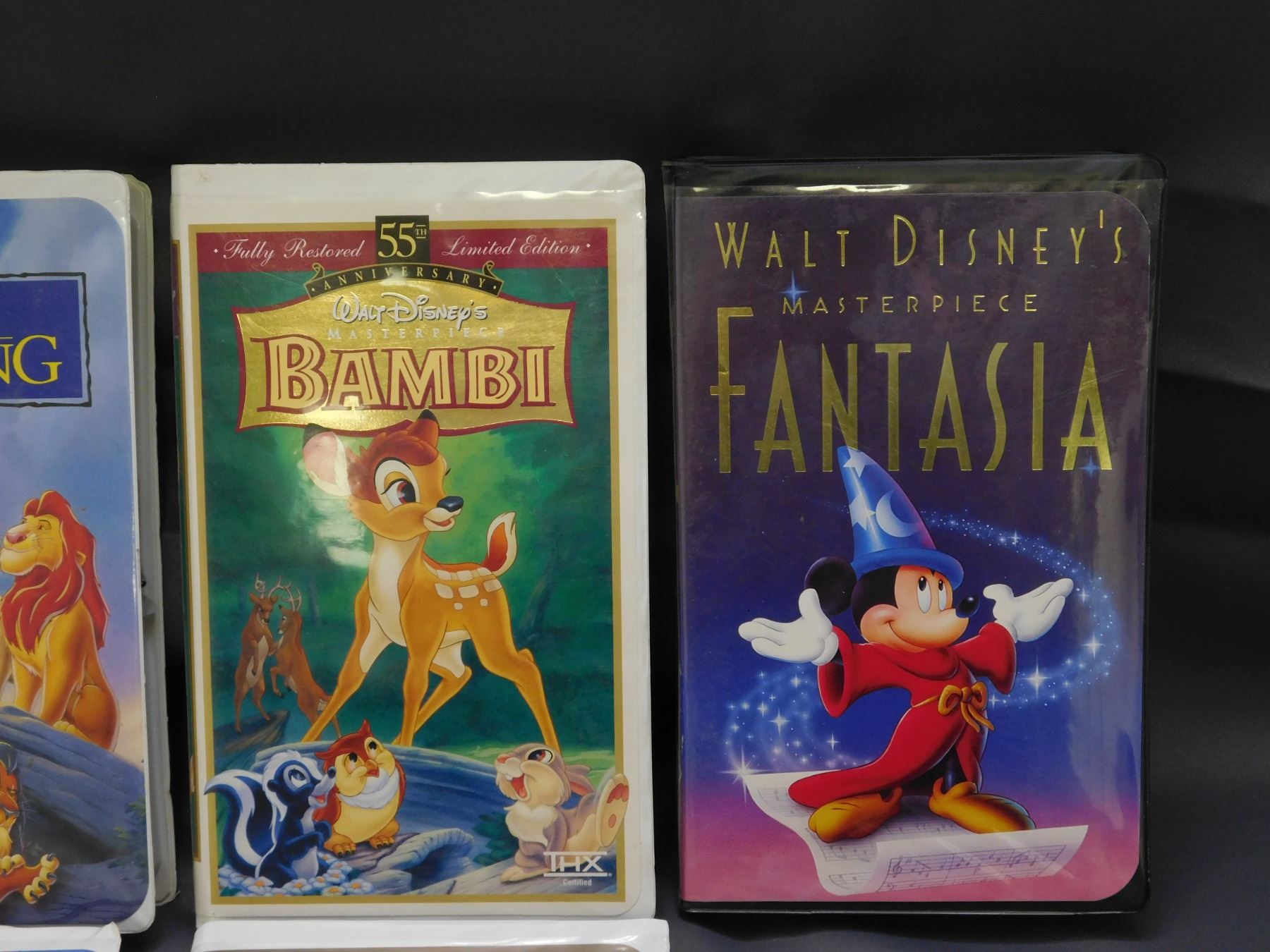 Lot of 8 VHS Movies Children's Disney Pixar Movies Animated Fantasia ...