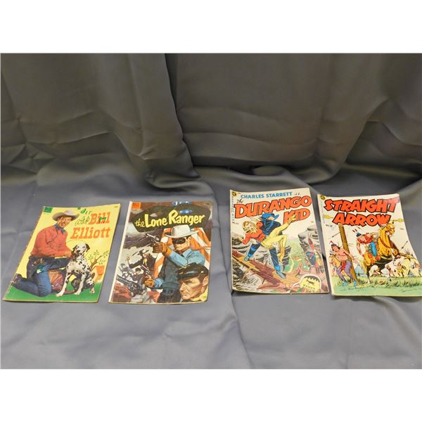 4 Ten Cent 1954 Western Comics, The Durango Kid #30 Straight Arrow #37 ...