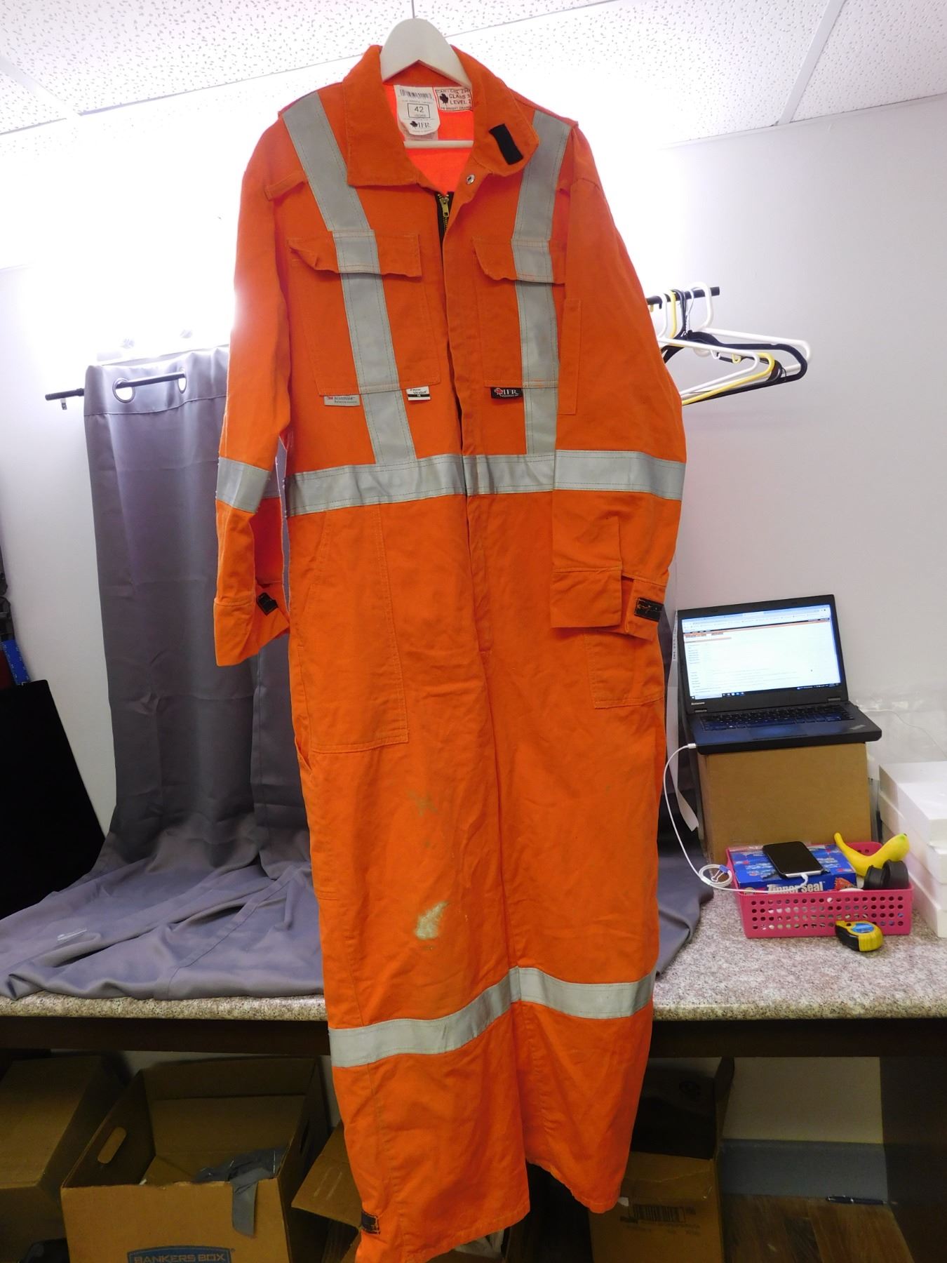 Size 42 Class 3 Level 2 Scotchlite High Visibility Coveralls