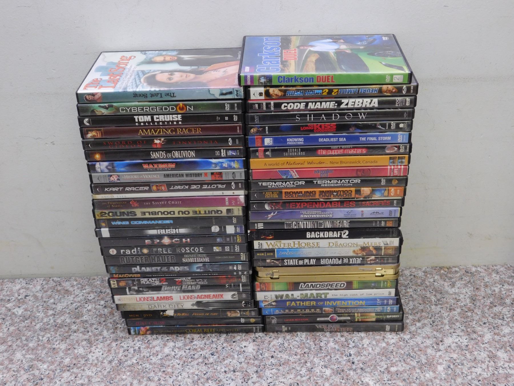 Lot of 50 Assorted DVDs Movies Multiple Genres New and Old