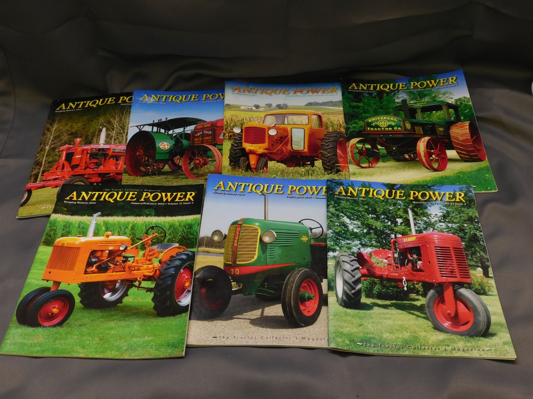 Lot of 7 "Antique Power" Tractor Magazines 2010-2019