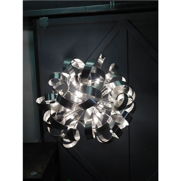 Space Age Ribbon Ball Ceiling Fixture Modern LED