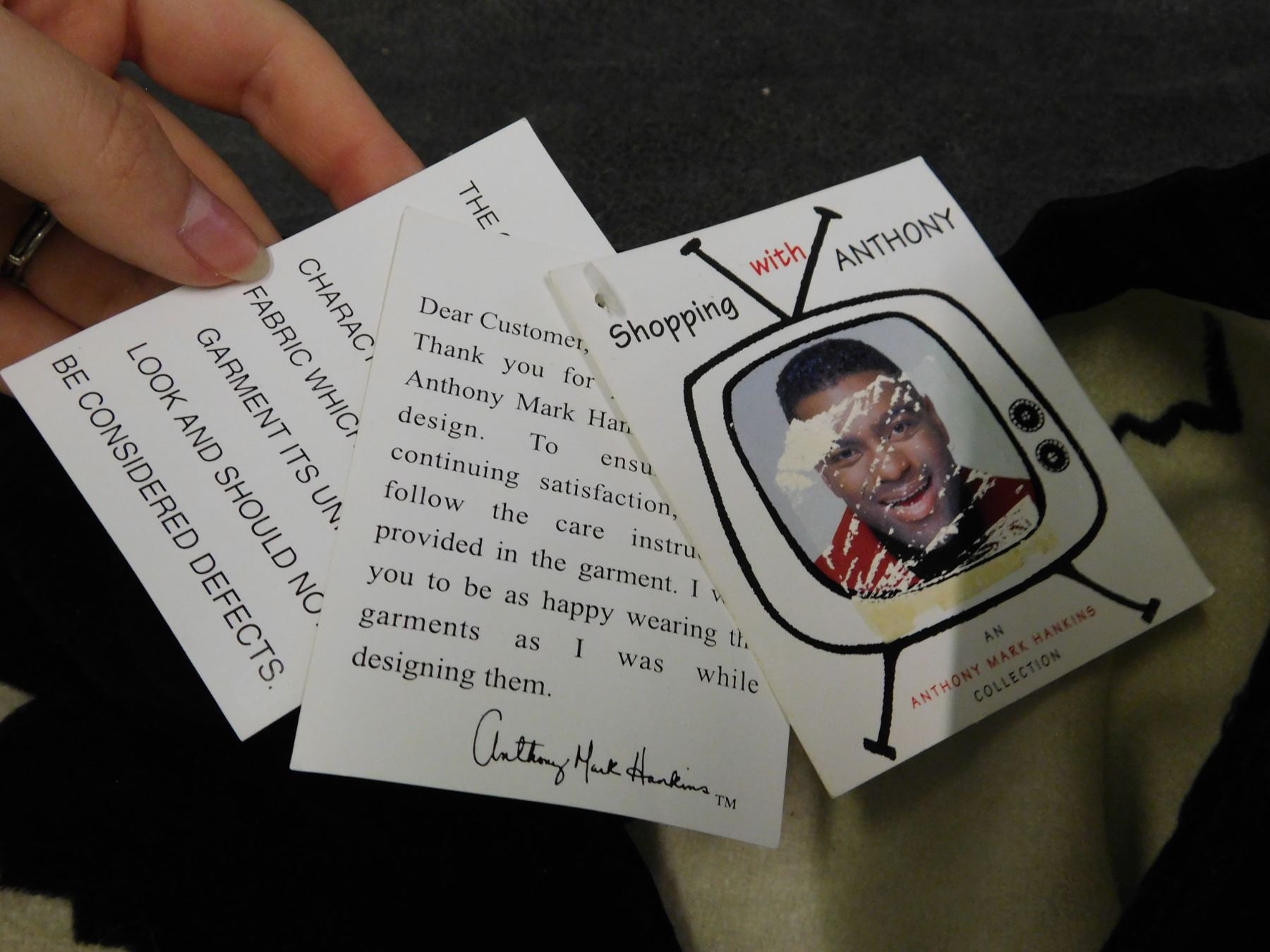 Anthony Mark Hankins Collection Poncho NEW WITH TAGS Beige and Black ...