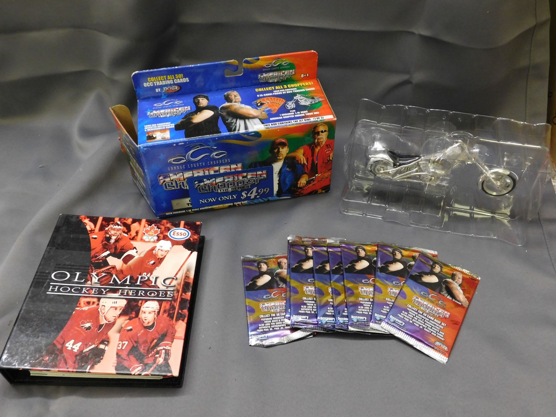 American Chopper The Series Collector Box 8 Packs of Cards, Die Cast ...