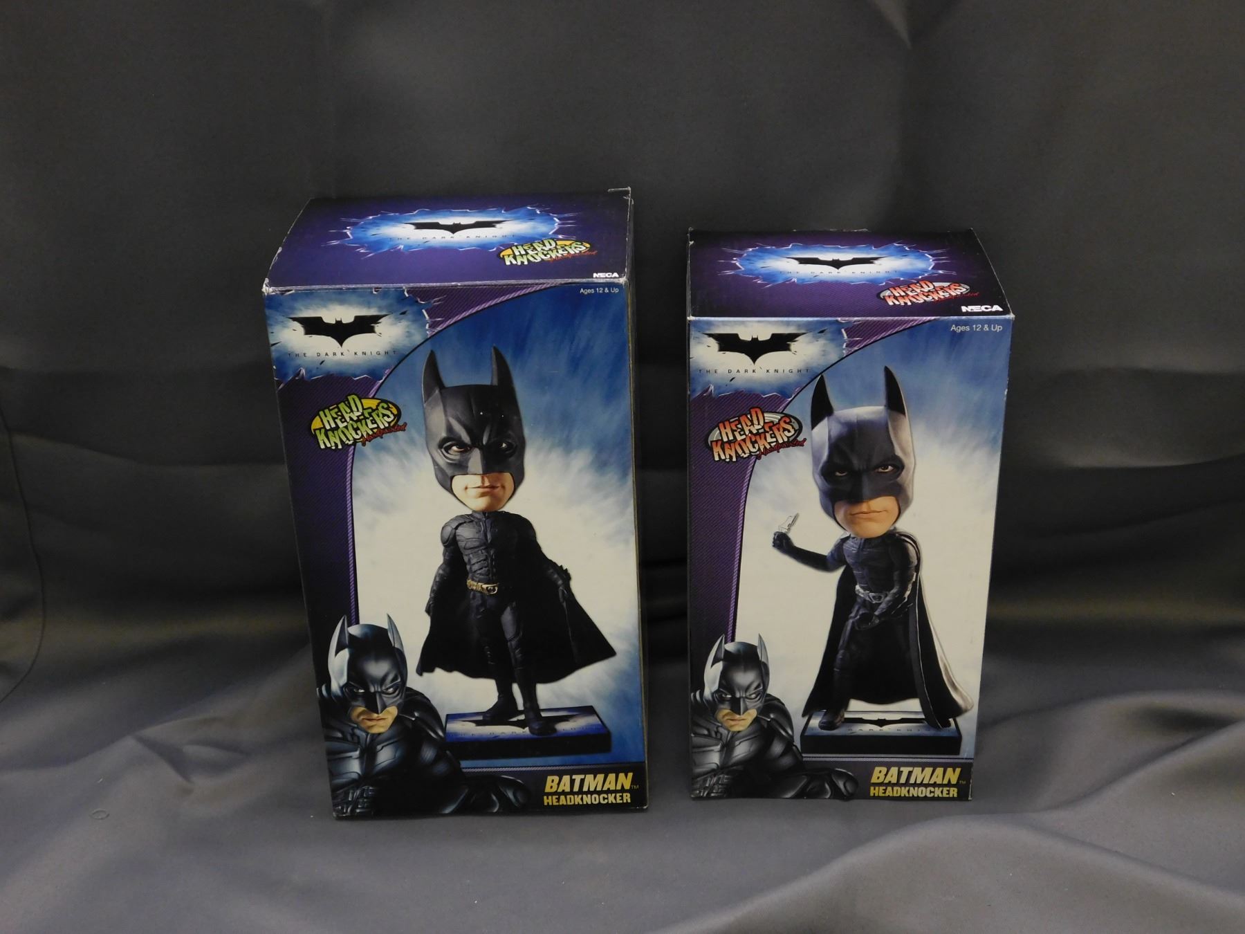 Lot of 2 NECA Batman The Dark Knight HeadKnockers Bobble Head Figures ...