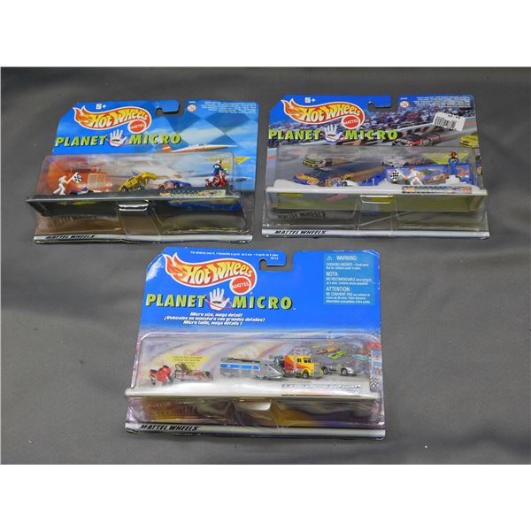 Lot of 3 Hotwheels Mattel Planet Micro Nascar IV, X-Treme Speed, Land ...