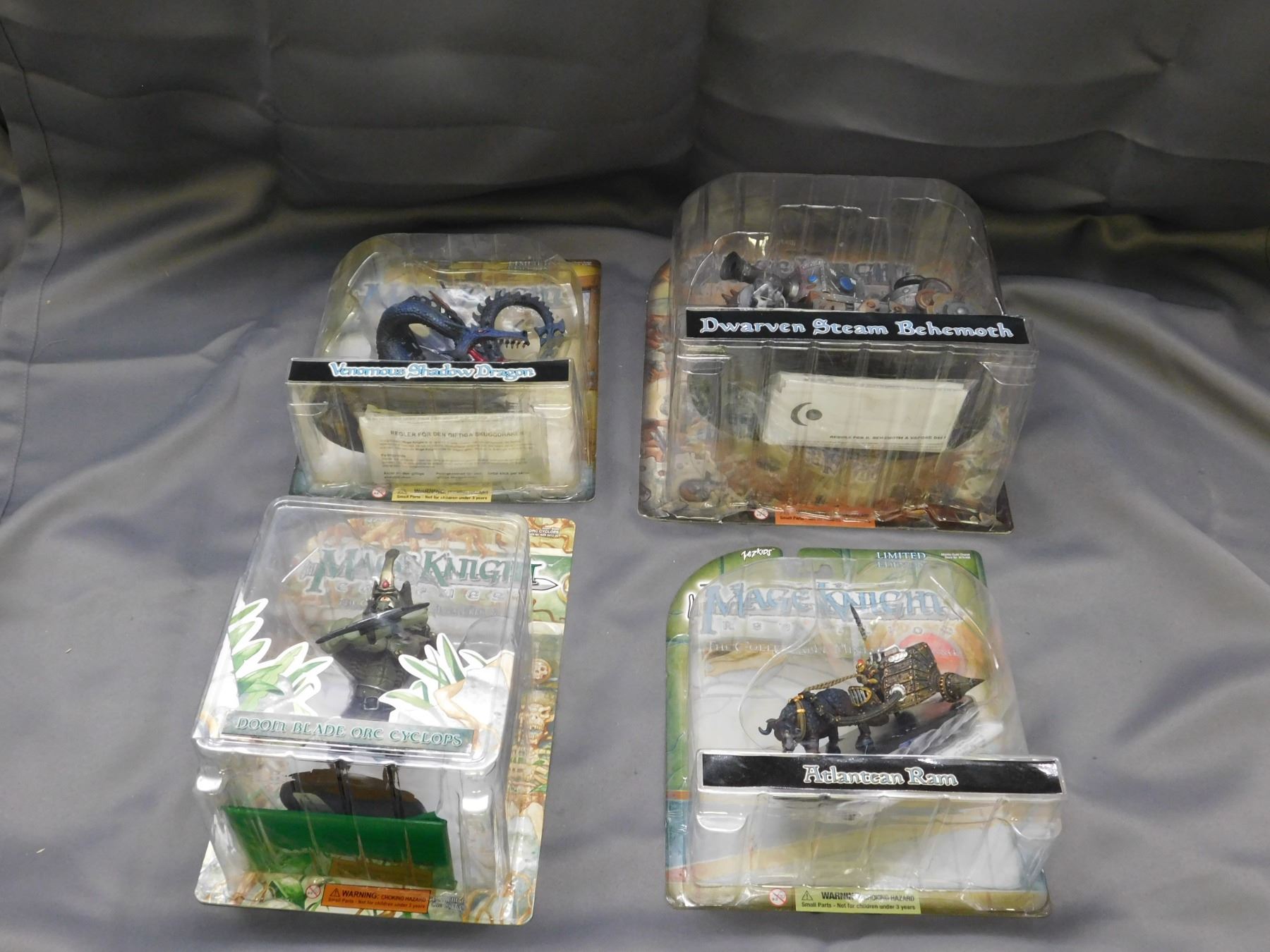 Lot of 4 Mage Knight Limited Edition Rebellion Atlantean Ram, Dwarven ...