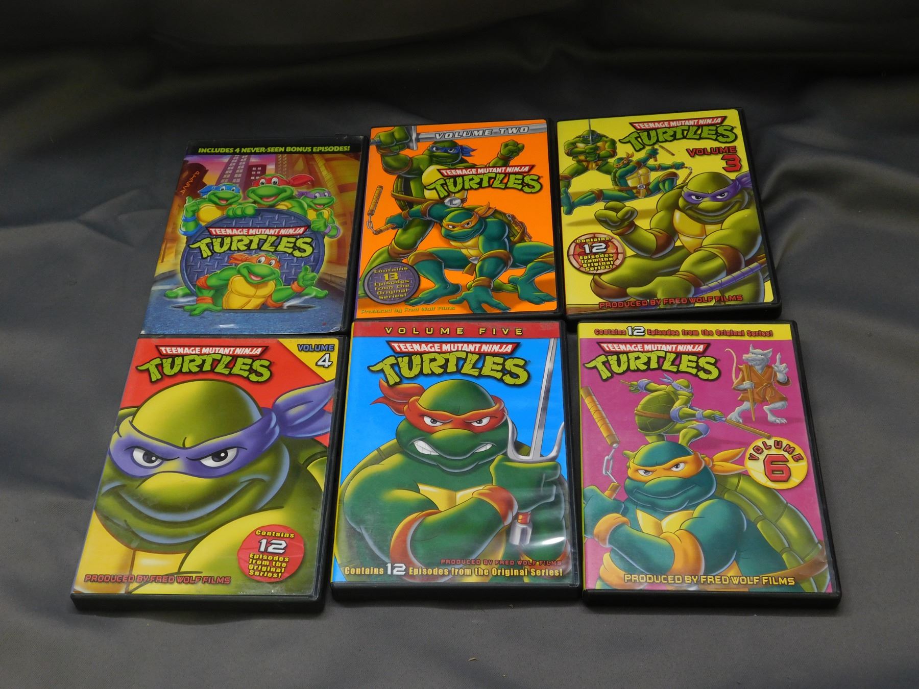 Lot of 6 TMNT Turtles TV Series Volume 1-6 DVD Sets