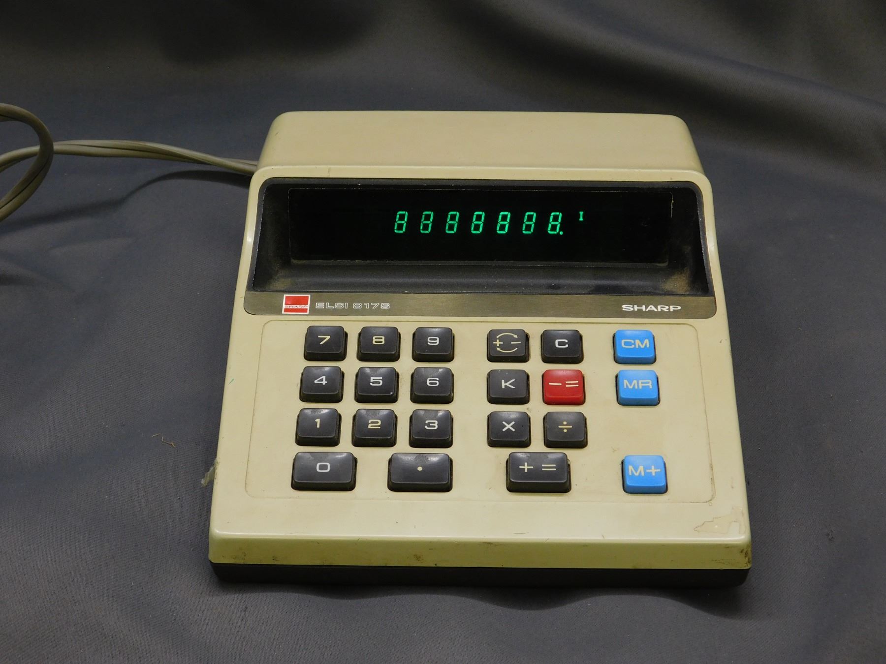 Sharp LC ELSI 817S Vintage Electric Calculator