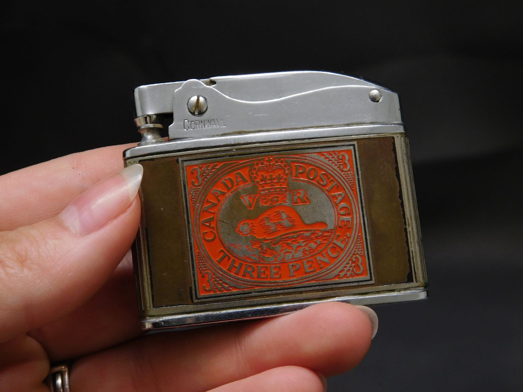 Unique Lighter Stanley Stamp Co. Cornwall super automatic deluxe model ...