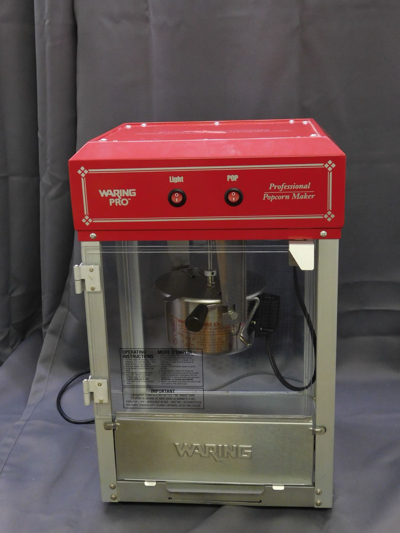 Popcorn Machine Waring Pro Professional Popcorn Maker Movie Theatre Style